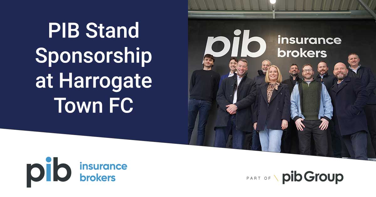 PIB Stand Sponsorship at Harrogate Town FC