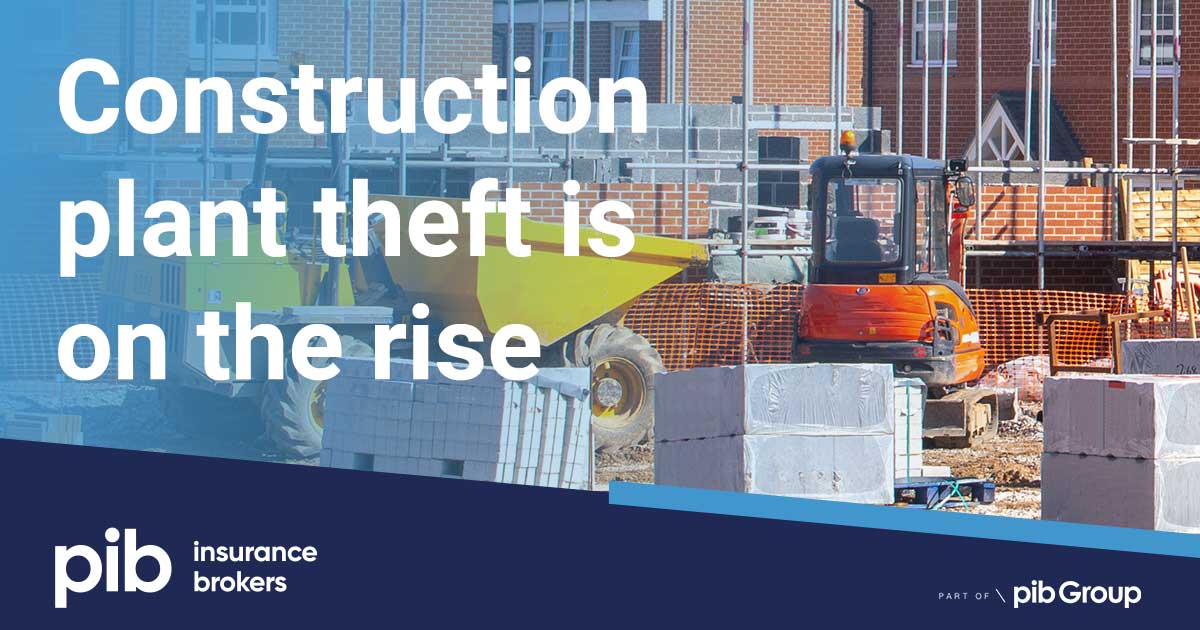 Construction plant theft is on the rise