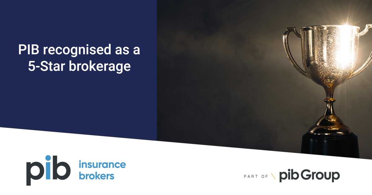 PIB recognised by Insurance Business UK as a 5-Star Broker